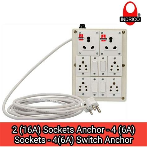 Indrico 6 Amp To 16 Ampere Converter Socket For Big Size 16 Ampere Plug Top With Universal