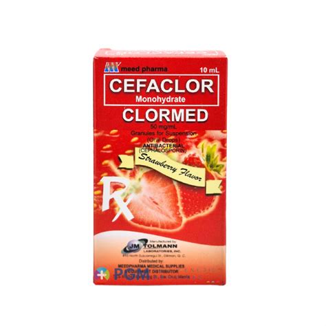 Cefaclor Monohydrate 50mg Ml 10ml Drops Clormed Philippine Generic Medicine
