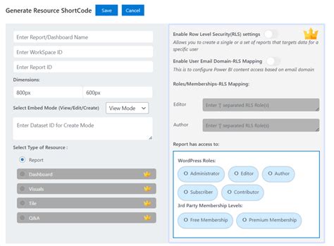 powerbi embed reports wordpress plugin