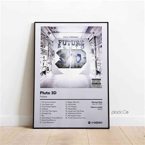 Future Pluto 3d Rap Music Album Cover Wall Art Poster Aesthetic Wall Decor