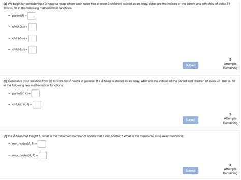 Solved A We Begin By Considering A 3 Heap A Heap Where