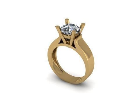 Solitair Ring For Daimonds 3d Model 3d Printable Cgtrader