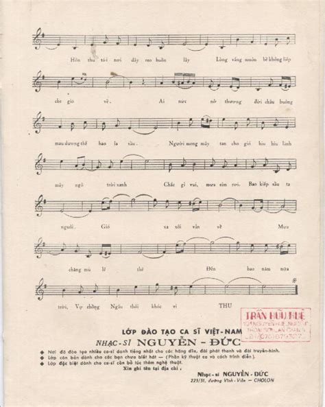 Sheet Nh C B I Gi T M A Thu H P M Vi T