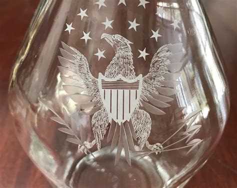 Bi Centennial Etched Eagle Decanter 1776 1976 On Bottom Etsy