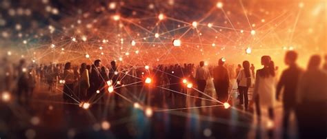 Premium Ai Image Social Networking Interconnection Generative Ai