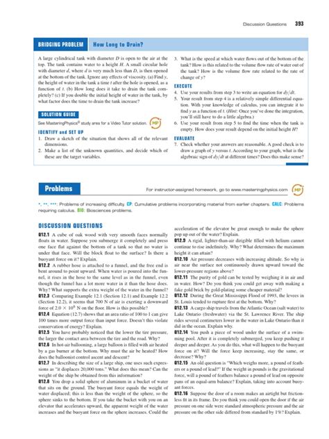 Physics I Problems Pdf Pdf Buoyancy Equations
