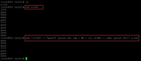 Linux 中awk 命令输出匹配字符及其下一行 小鲨鱼2018 博客园