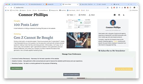 Learning By Building A Consent Management Platform Connor Phillips