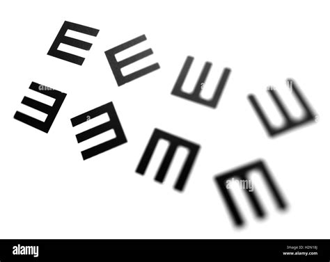 Eye Test Chart Black And White Stock Photos Images Alamy