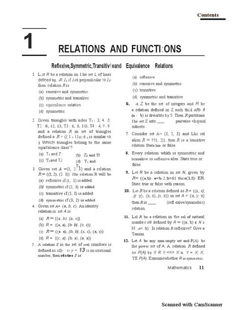 Relation And Function Watermarked Pdf Mathematical Logic Algebra