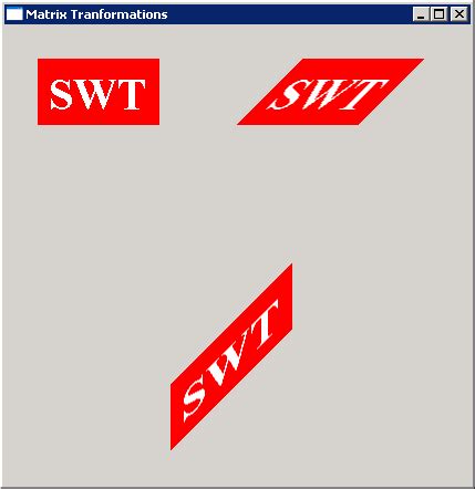 Shear In The X Y Direction Transform Swt D Graphics Java Tutorial
