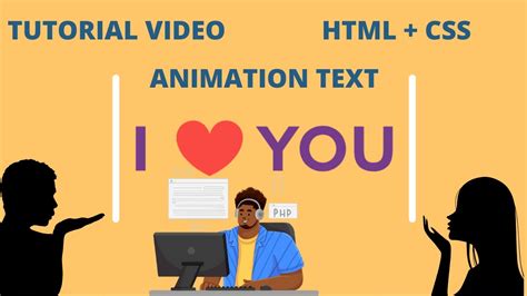 Html And Css Text Animation Project I Love You Tutorial And Source