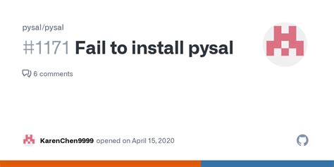 fail to install pysal · issue 1171 · pysal pysal · github