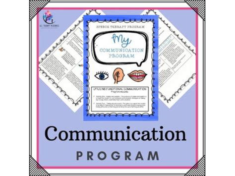 Speech Therapy Program Encouraging Functional Communication Autism
