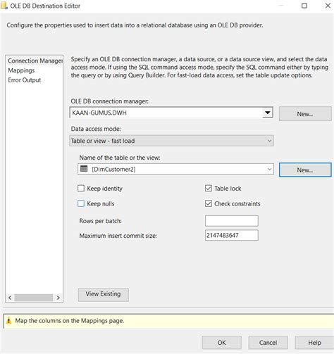 Ssisde Ole Db Destination Editor Kullanımı Kaan Gümüş