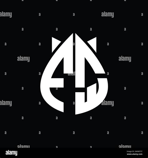Fq Logo Monogram Drops Crown Abstract Shape Vector Images Design