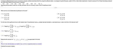 Solved A Company Selling Licenses For New E Commerce