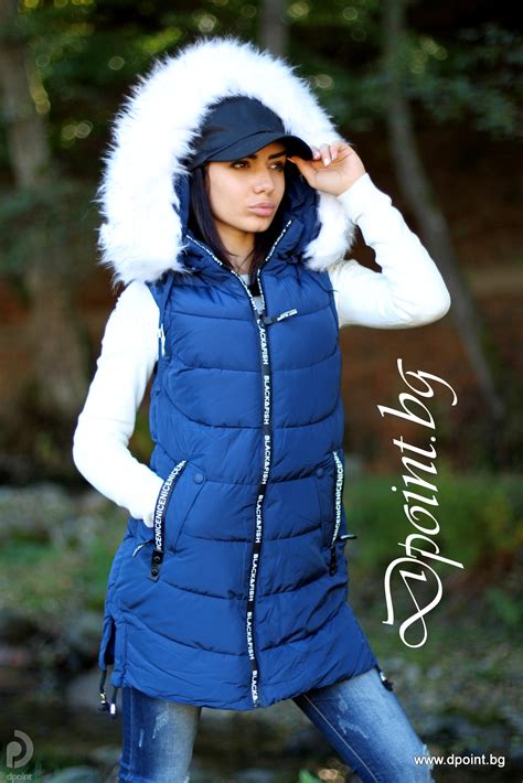 Дамски дълъг зимен елек Мона