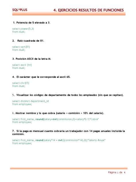 i parte sql plus 3 funciones num alfanu resuel pdf