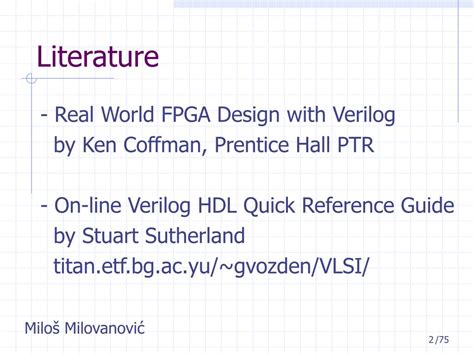 Ppt Real World Fpga Design With Verilog Powerpoint Presentation Free