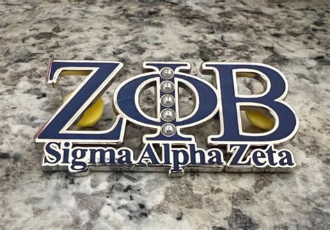 Sigma Alpha Zeta Chapter Pin Ilovegreekstuff