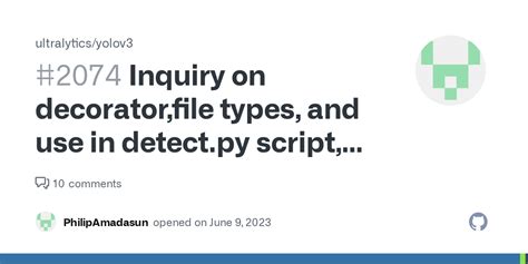 Inquiry On Decoratorfile Types And Use In Detectpy Script As Well As The Outputs Created