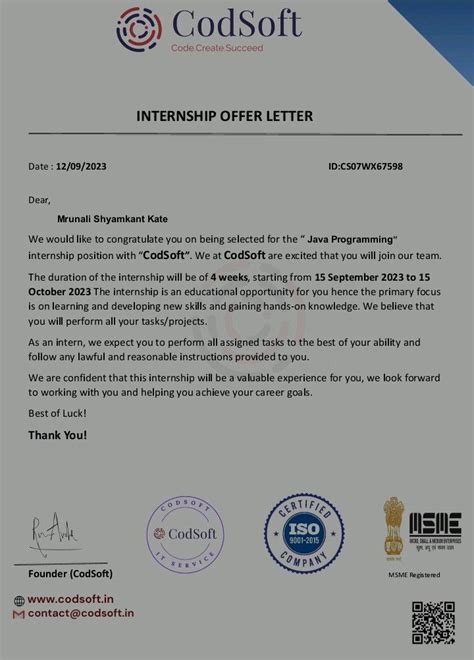 Mrunali Kate On Linkedin Codsoftinternship Codsoft Javaprogramming