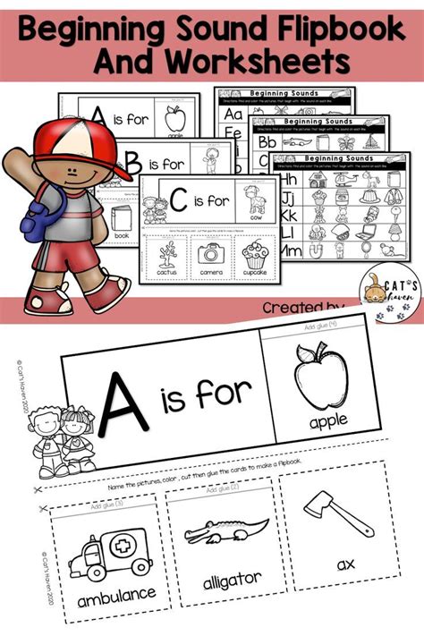 Beginning Sound Flip Book And Worksheets Use This Resource To Keep Your