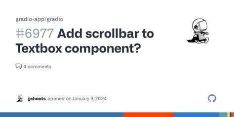Add Scrollbar To Textbox Component · Issue 6977 · Gradio Appgradio