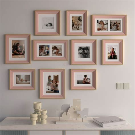 Buy Art Street Set Of 10 Allure Wall Photo Frame Home Office Room Decorpink6x86x108x88x10