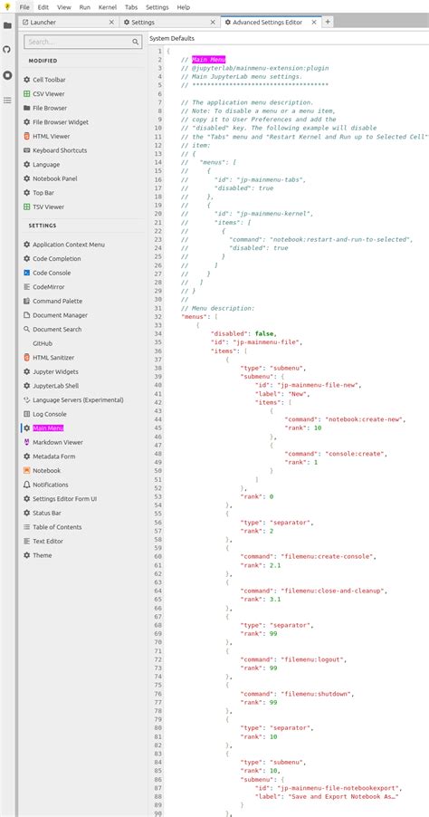 Is There A Way To Introspect The Mainmenu Extensions Jupyter Community Forum