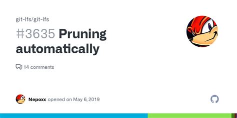 Pruning Automatically · Issue 3635 · Git Lfsgit Lfs · Github