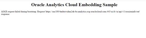 Unable To Embed Oracle Anaytics Dashboard On Public Website — Oracle
