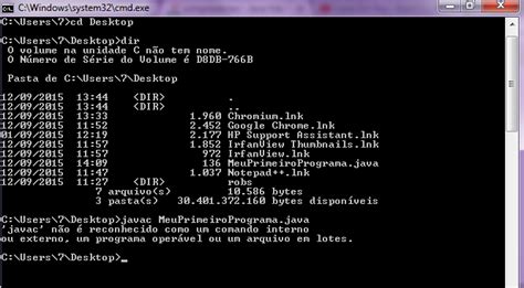 java javac não é reconhecido como comando interno ou externo stack