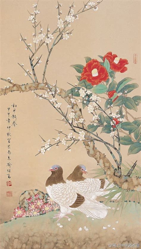 Chinese Painting Plum Blossom by JiGao Yu 喻继高 1932年7月生于江苏铜山毕业南京大学艺术