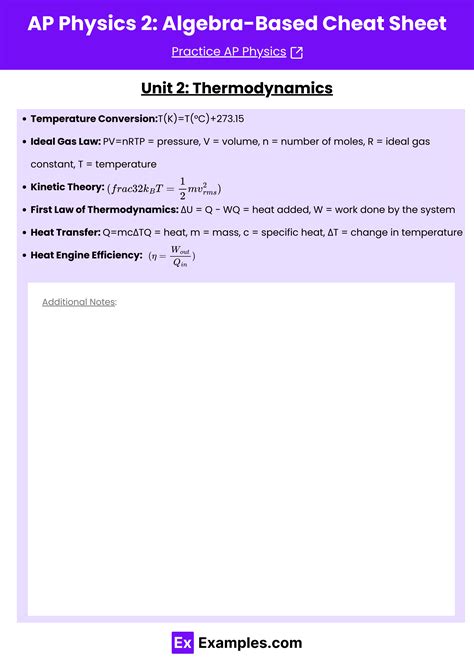 Ap Physics 2 Equation Sheet Explained Pdf