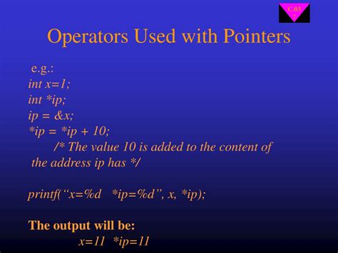 Ppt Pointers And Dynamic Memory Allocations In C Powerpoint