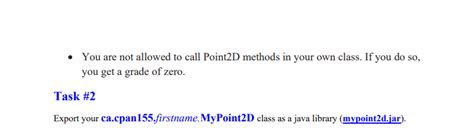 Solved Task 1 Design And Implement A Java Class Called
