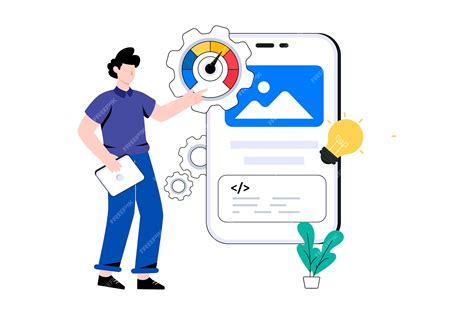 Premium Vector Usability Testing Flat Style Design Vector