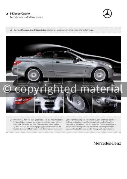 E Class Cabriolet A 207