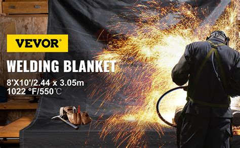 Vevor Fire Blankets 2 Pack Welding Blankets 8 X 10 Fire Suppression Blanket 1022°f Flame