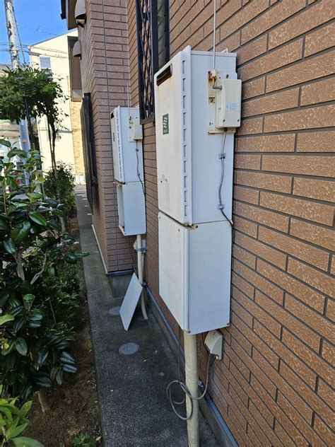神奈川県平塚市ガス給湯器リンナイ交換工事施工事例：パナソニックgj C24t2からリンナイruf 245sawbへの交換 給湯器