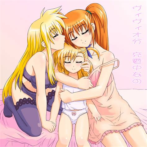 Fate Testarossa Takamachi Nanoha And Vivio Lyrical Nanoha And 1 More