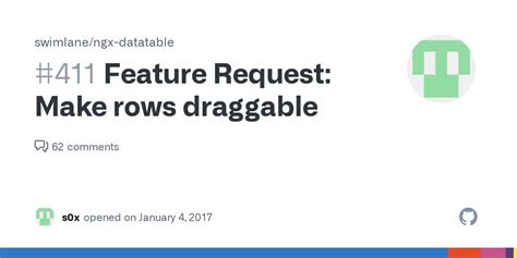 Feature Request Make Rows Draggable Issue Swimlane Ngx Datatable Github