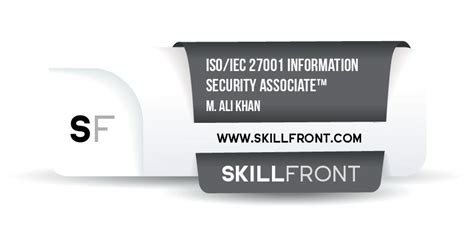 Muawwiz Ali Khan On Linkedin Isoiec 27001 Information Security Associate™ Was Issued By