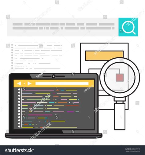 Programming Coding Programming Banner Flat Design เวกเตอร์สต็อก ปลอดค่าลิขสิทธิ์ 680470915