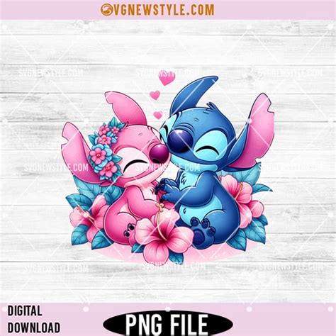 Disney Lilo And Stitch Couple Png Lilo And Stitch Love Clipart Png Digital Download