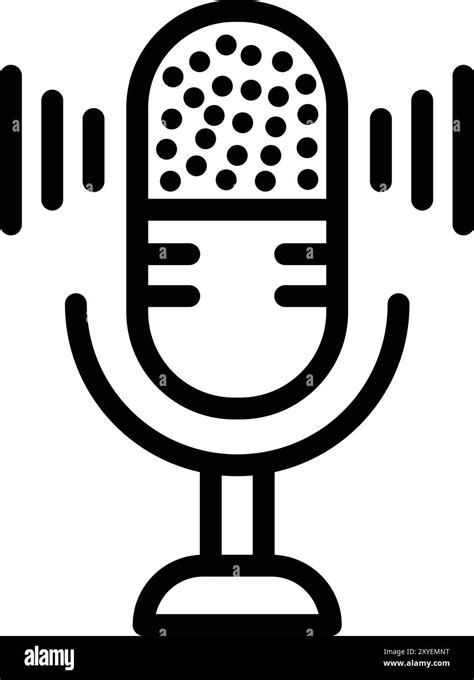 Microphone Vector Icon Design Illustration Stock Vector Image And Art Alamy