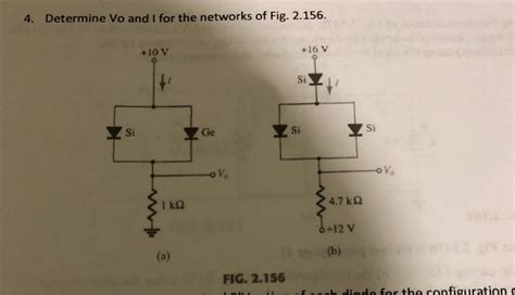 Solved 4 Determine Vo And I For The Networks Of Fig 2 156 Chegg Com