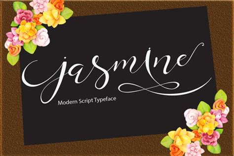 jasmine script font free fonts